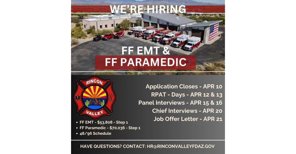 Employment | Rincon Valley Fire District